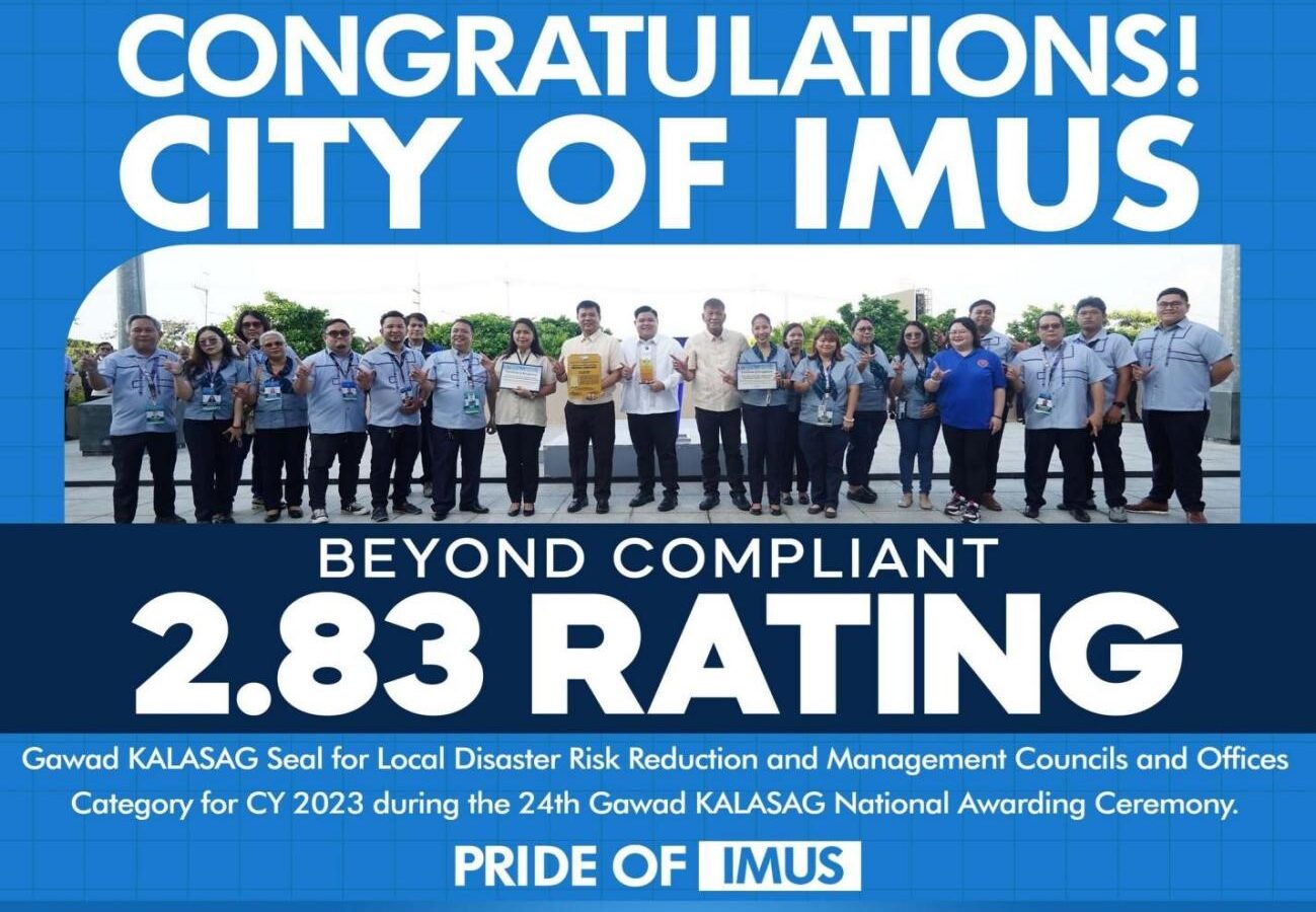Gawad KALASAG Seal of Excellence Iginawad sa Imus LGU - CAVITE TIMES ...